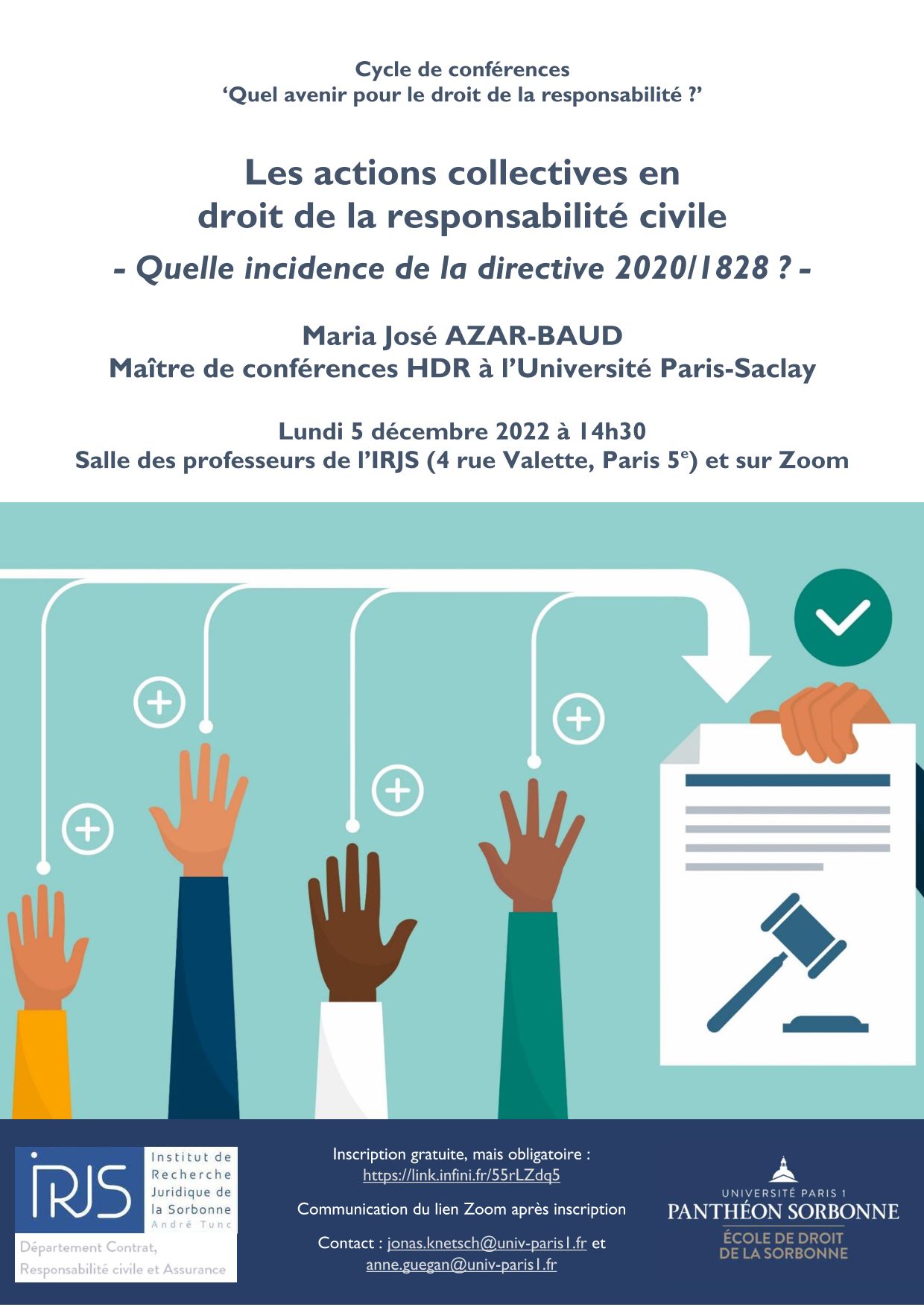 Cycle " Quel avenir pour le droit de la responsabilité?" Intervention ...